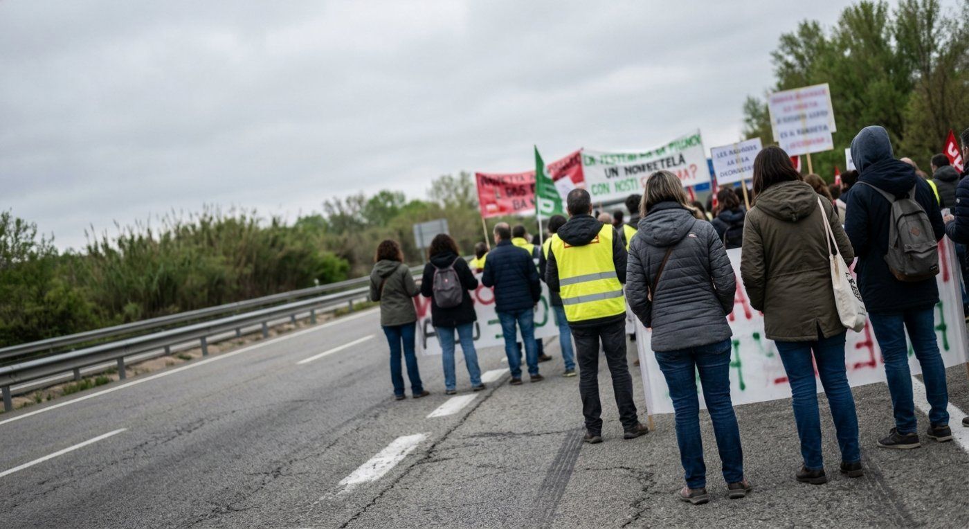 La presión docente cierra antes el bloqueo en Salt tras congregar a 1. ...