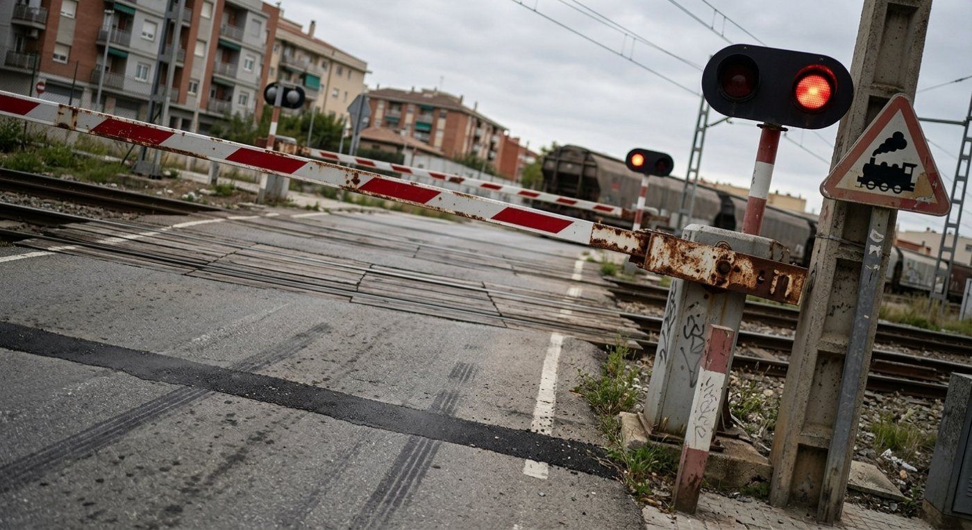 The work to eliminate the level crossing on Comerç street accumulates ...